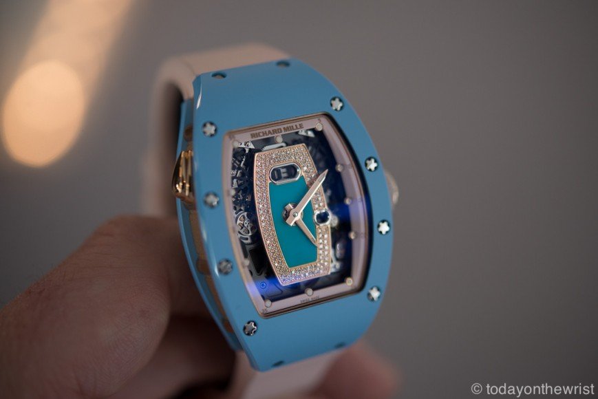 Женские часы Richard Mille RM037 Blue Ceramic & Red Gold