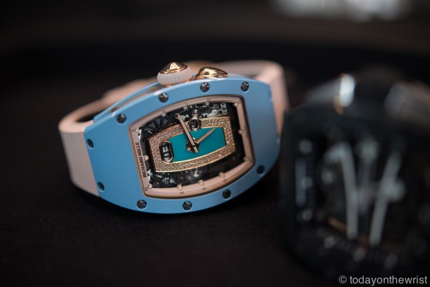 Женские часы Richard Mille RM037 Blue Ceramic & Red Gold