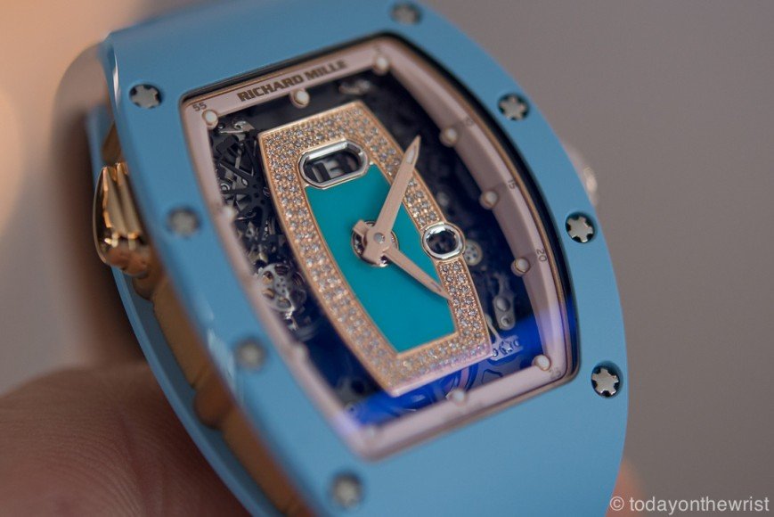 Женские часы Richard Mille RM037 Blue Ceramic & Red Gold