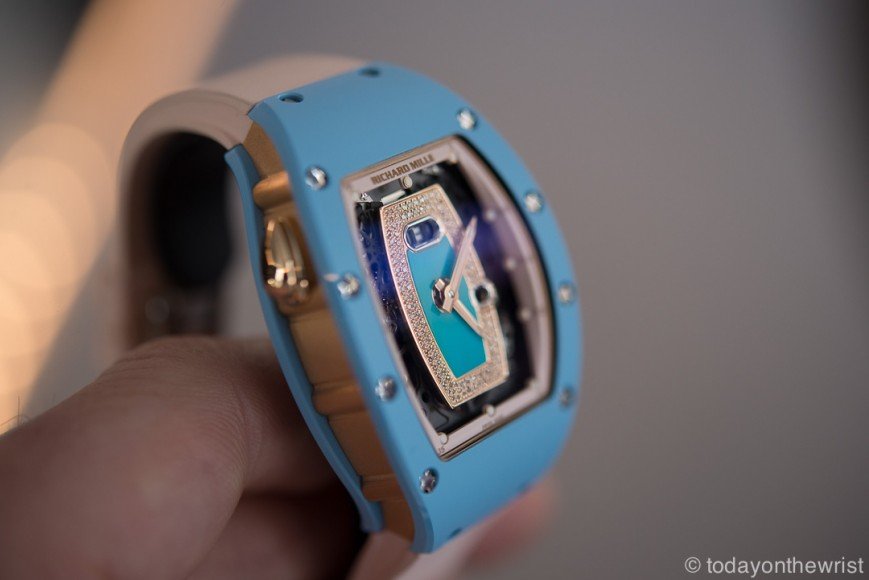 Женские часы Richard Mille RM037 Blue Ceramic & Red Gold