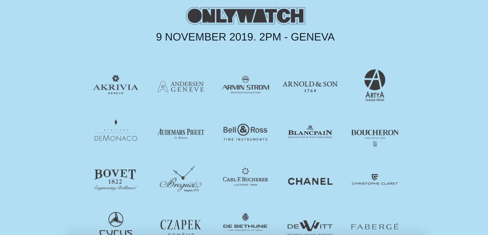 Уникальные часы для благотворительного аукциона Only Watch 2019